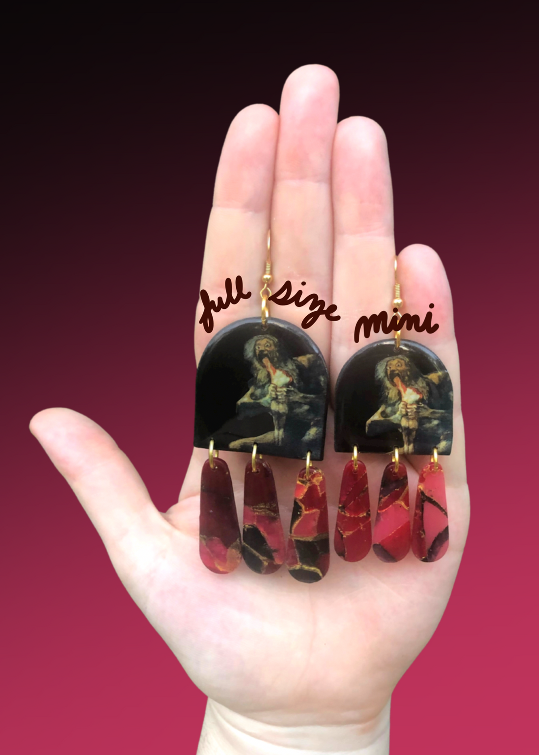 Mini Saturn Devouring His Son Arches – Sleepy Moth Studio